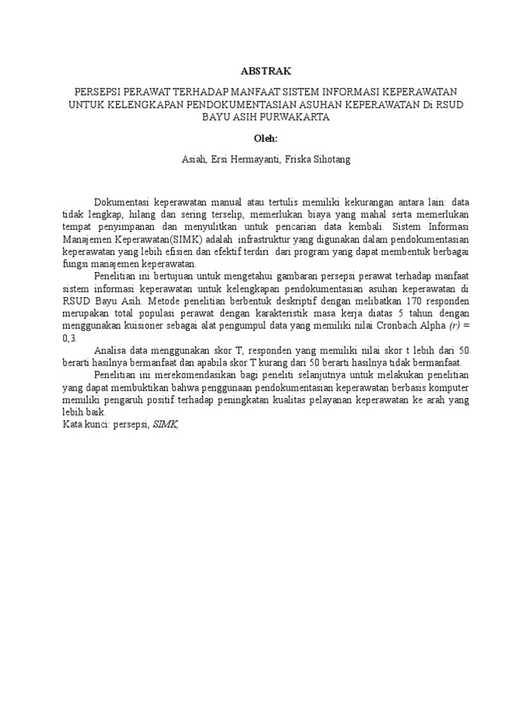 Contoh ABSTRAK | PDF