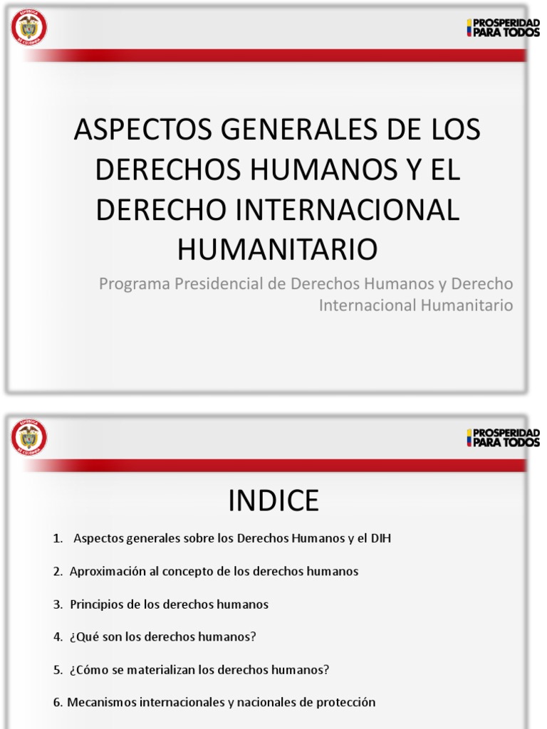 Aspectos Generales de Los Derechos Humanos PDF | PDF | Derechos | Igualdad social