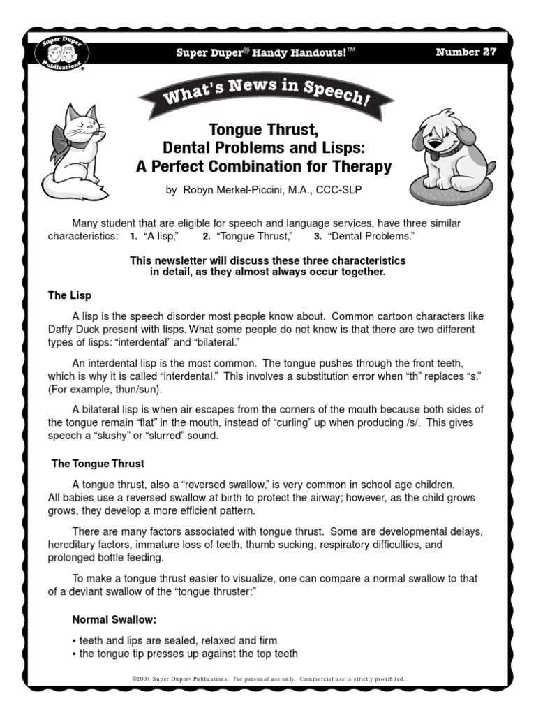 27 Tongue Thrust | PDF | Orthodontics | Mouth