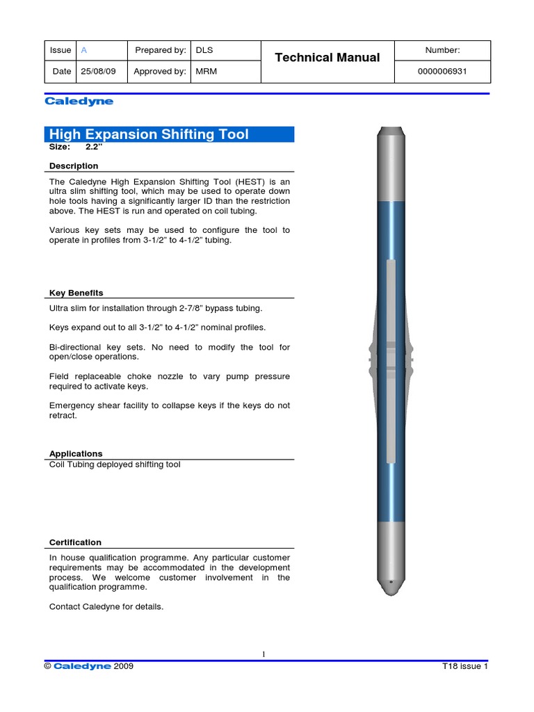 Caledyne Hest Manual | PDF | Pump | Screw