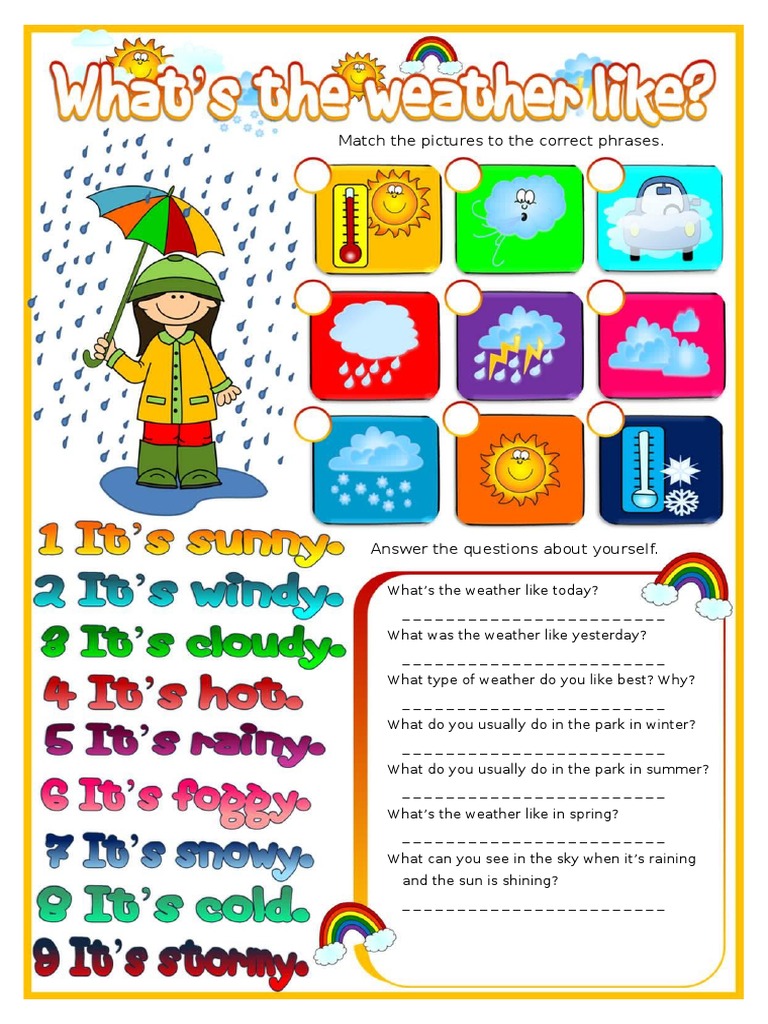 Whats The Weather Like Fun Activities Games - 11808 | PDF