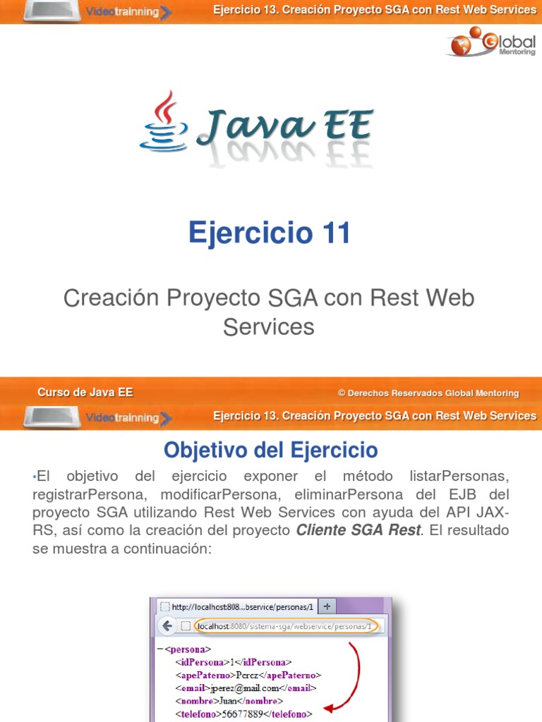 Curso Java EE - Ejercicio 1.13 | PDF | Transferencia de estado ...