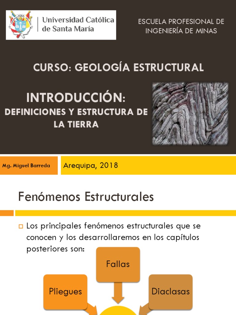 Clase 2 Geologia Estructural | PDF | Estrato | Roca (geología)