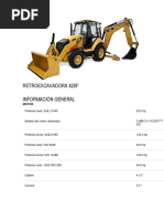 Ficha Técnica: Retroexcavadora CATERPILLAR 420E | PDF | Coche | Vehículos
