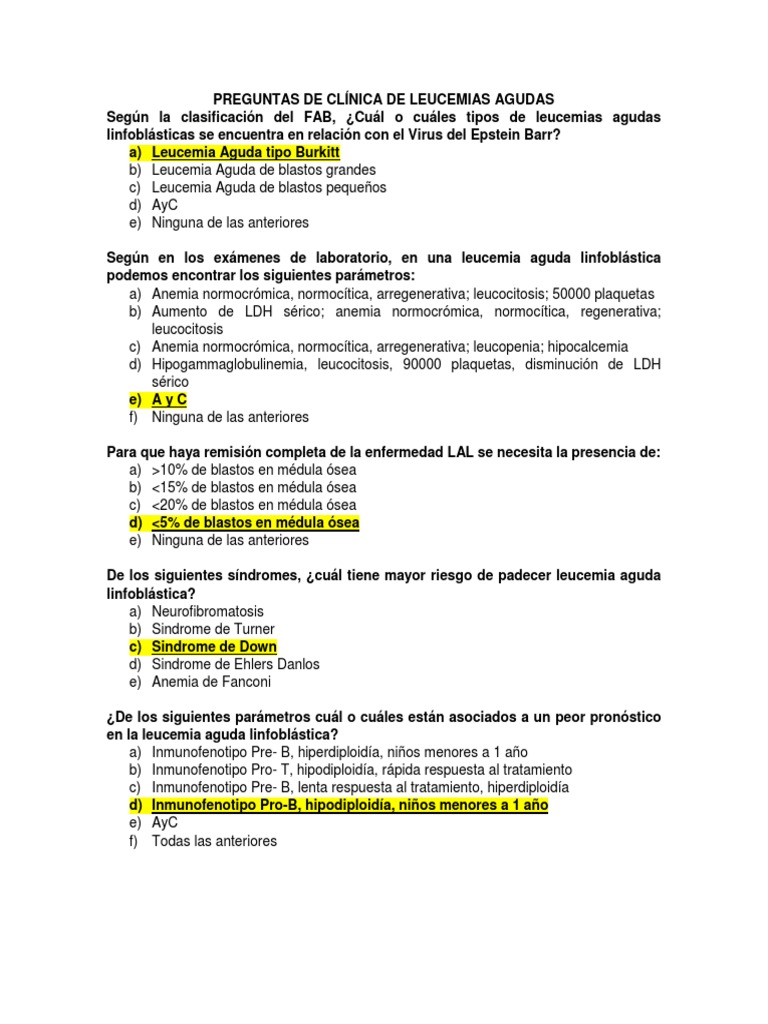 Diagnóstico y Exámenes de Leucemia | PDF | Leucemia | Linfoma
