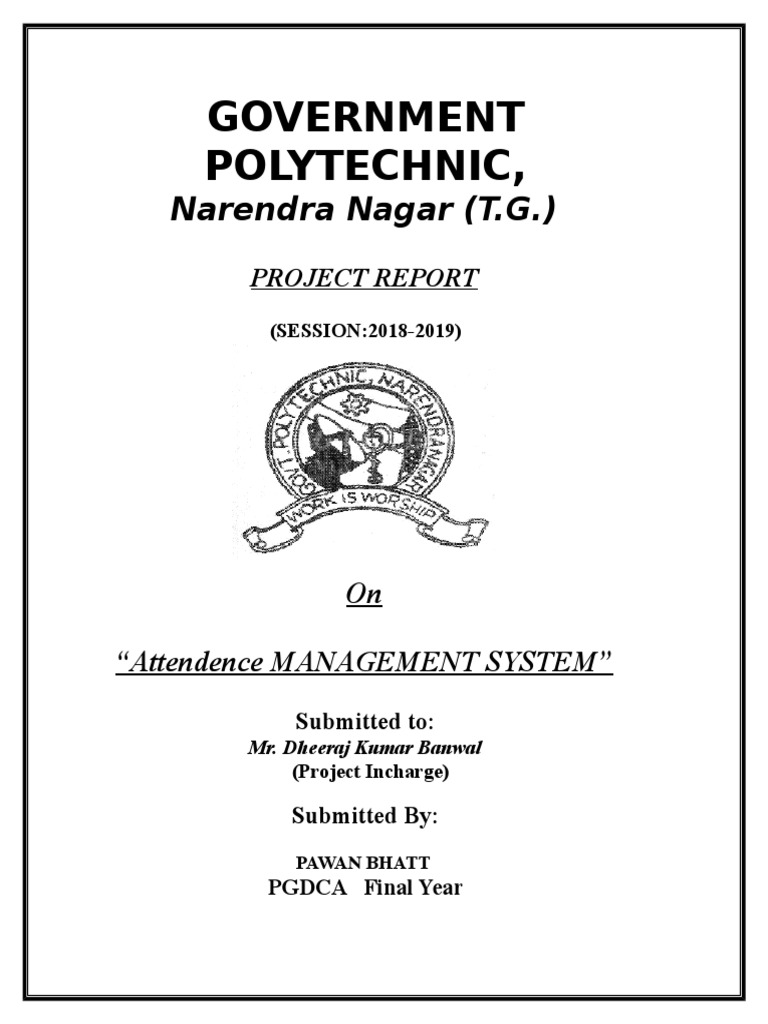 Attendence Management System | PDF | Microsoft Visual Studio | Databases