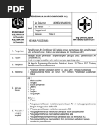 Checklist Pemeliharaan AC Bulanan | PDF