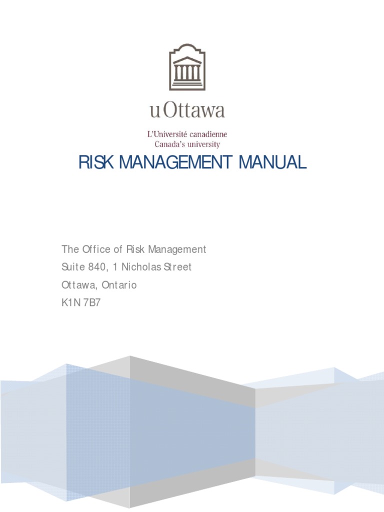 Risk Management Manual 2ed | PDF | Risk Management | Enterprise Risk ...