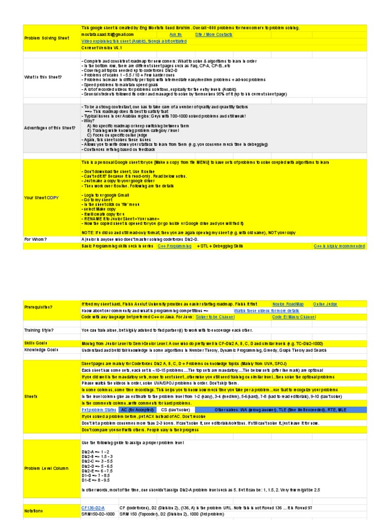 Junior Training Sheet - Template - V6.1 - Info | PDF | C++ | Computer Programming
