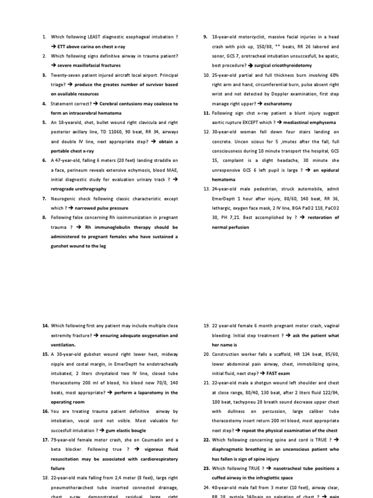 TJ No.103 | PDF | Major Trauma | Thorax