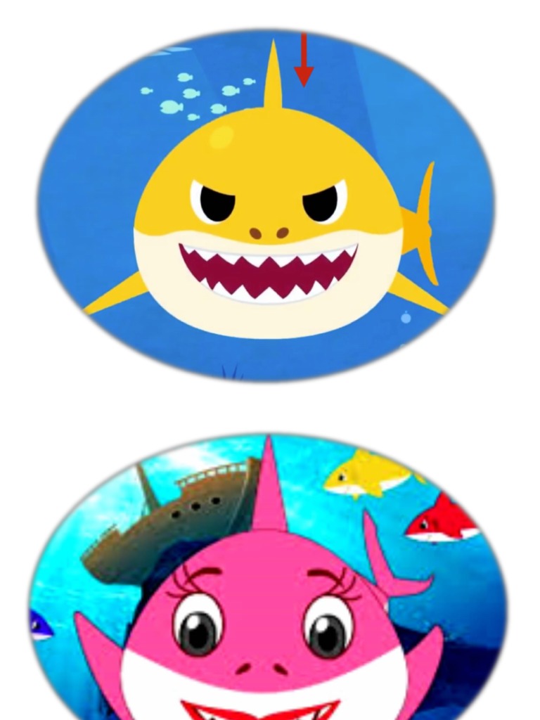 Baby Shark Mask Template