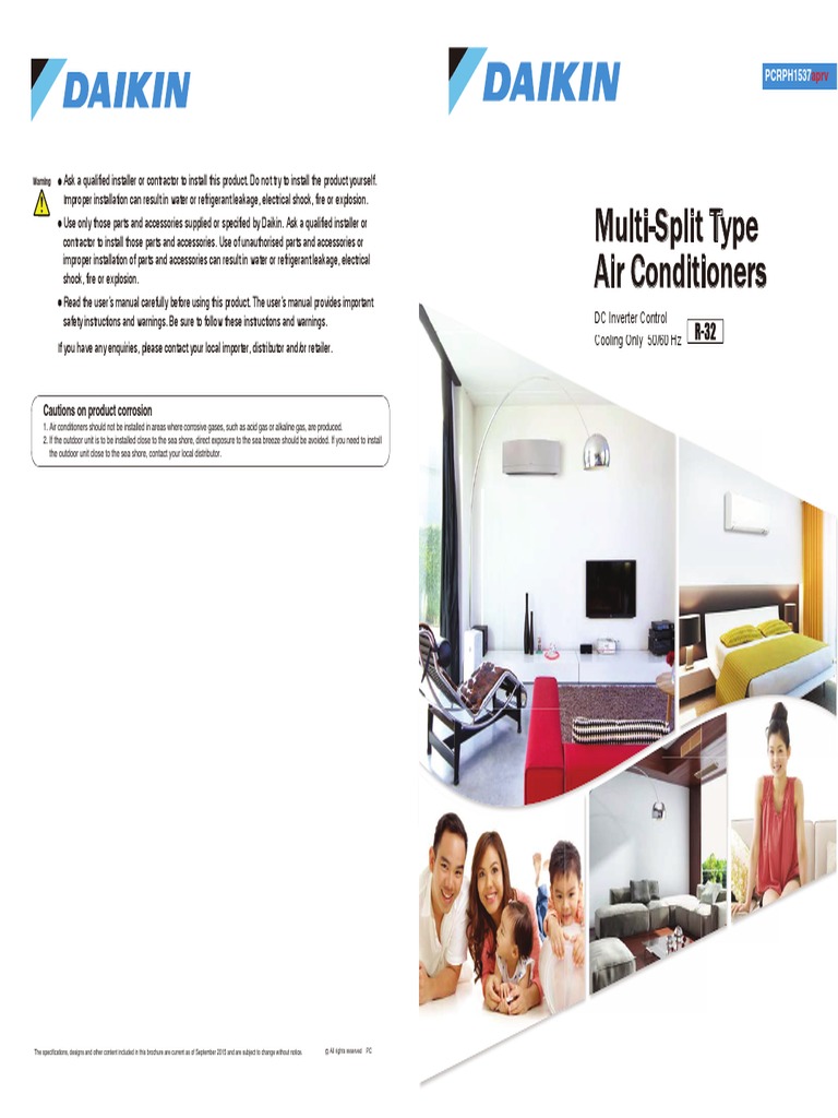 RA Multi Split DAIKIN | PDF | Air Conditioning | Electric Motor