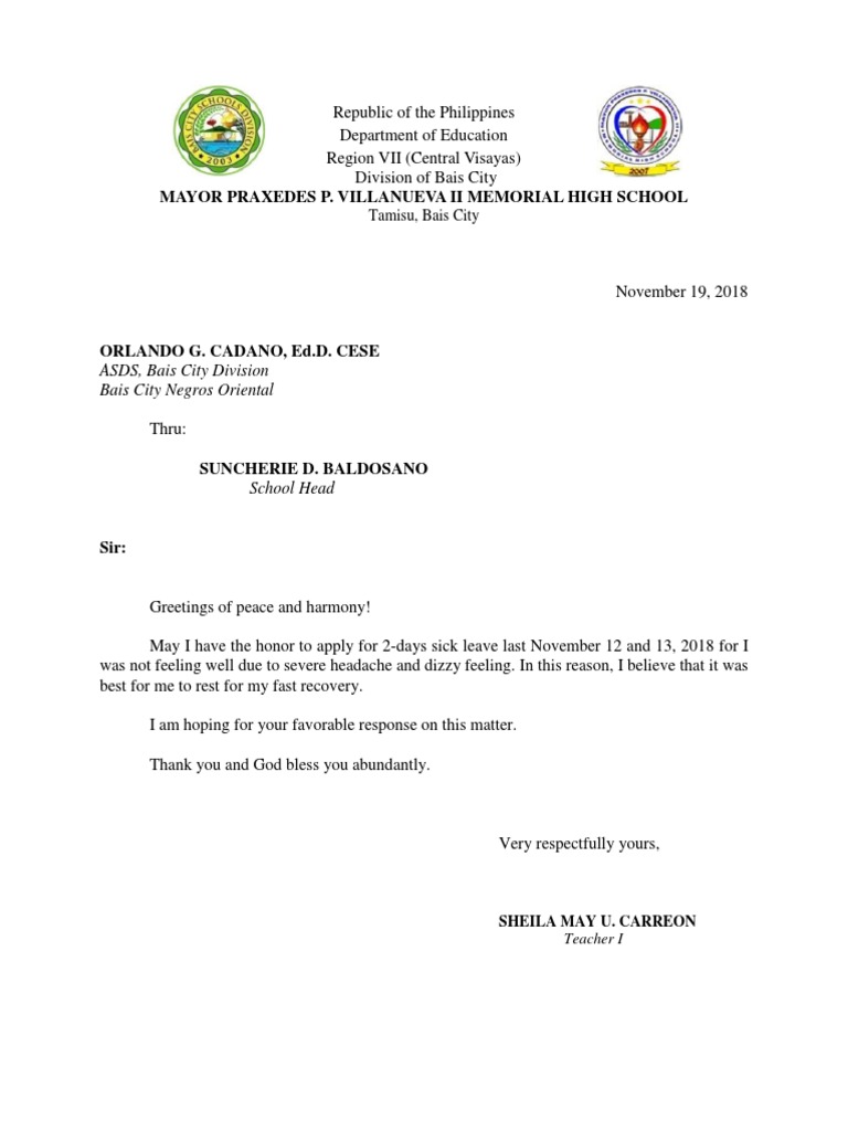 Letter of Leave | PDF