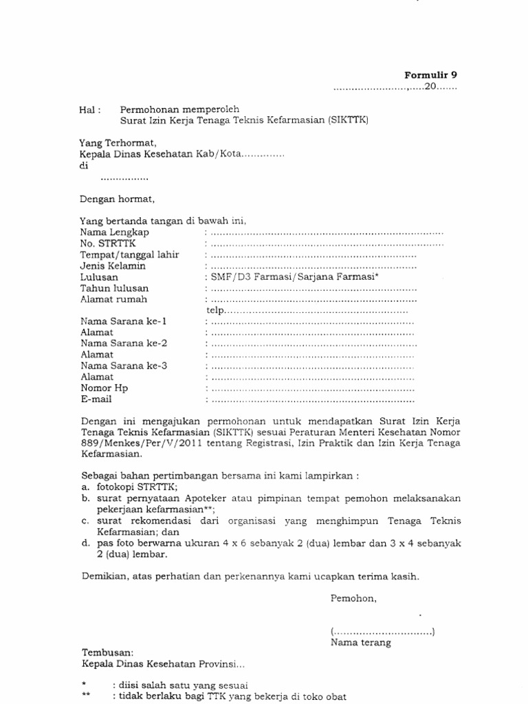 Formulir 9 Pengurusan Sikttk PDF | PDF