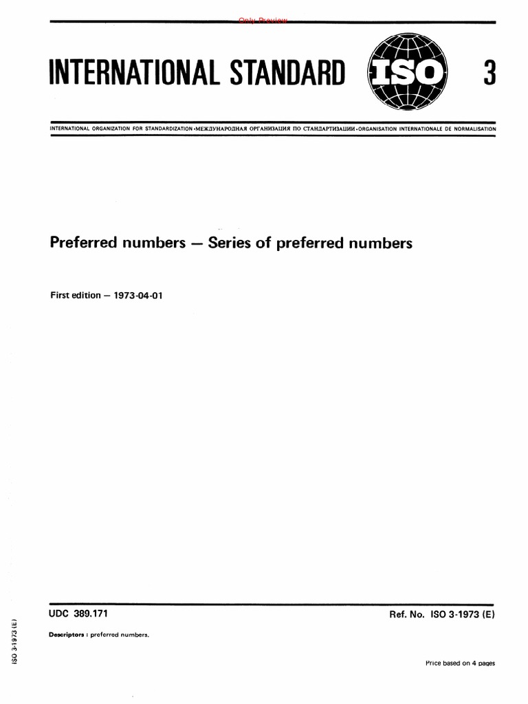 Iso 3 | Download Free PDF | International Organization For ...