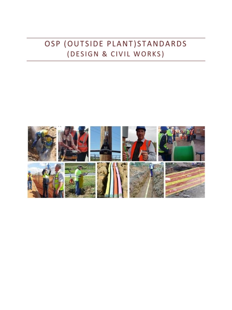 OSP FO Work | PDF | Personal Protective Equipment | Optical Fiber