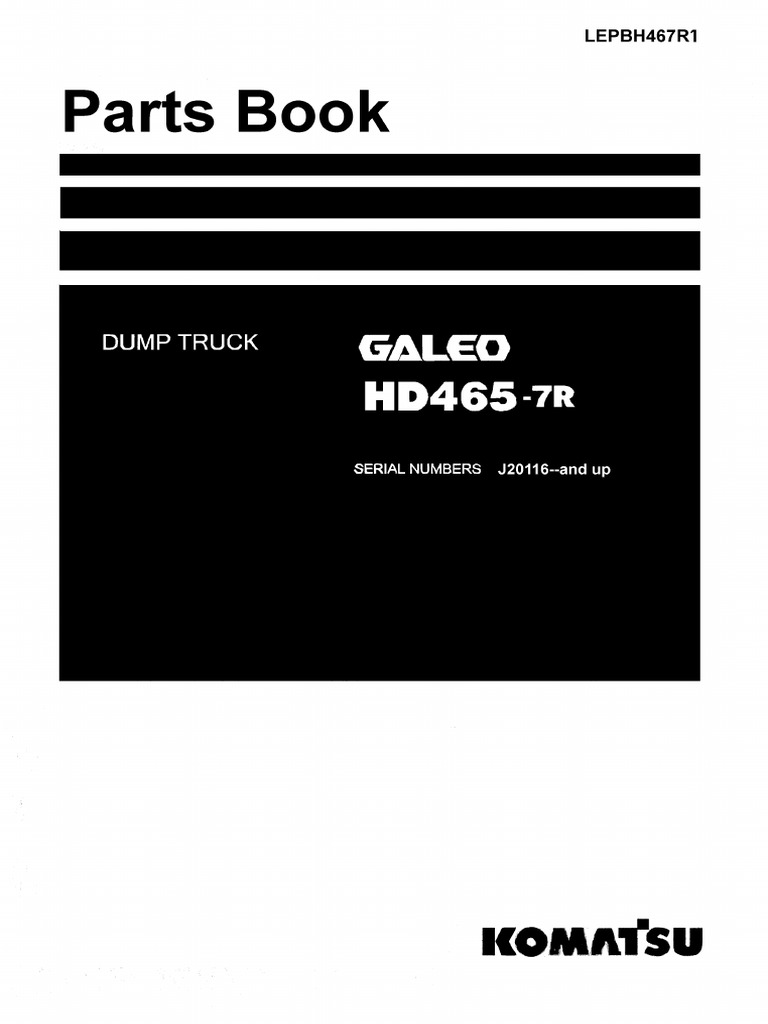Hd465 7r Parts Book Pdf Pdf Transmission Mechanics Axle