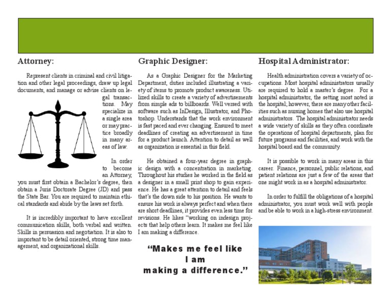 Career Fact Sheet SG Updated Portfolio | PDF | Juris Doctor | Hospital