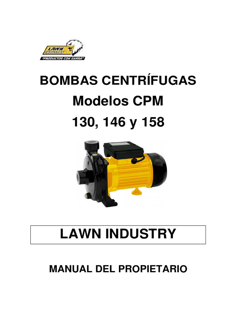 22manual de Operación de Bombas Centrífugas 22 | PDF | Bomba ...