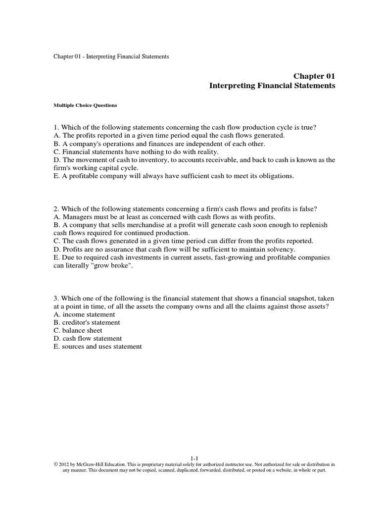 Test Bank For Analysis For Financial Management 10th Edition by Higgins ...