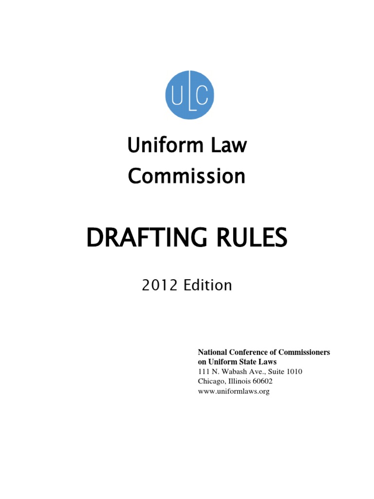 Drafting Rules | PDF | Grammatical Tense | Verb