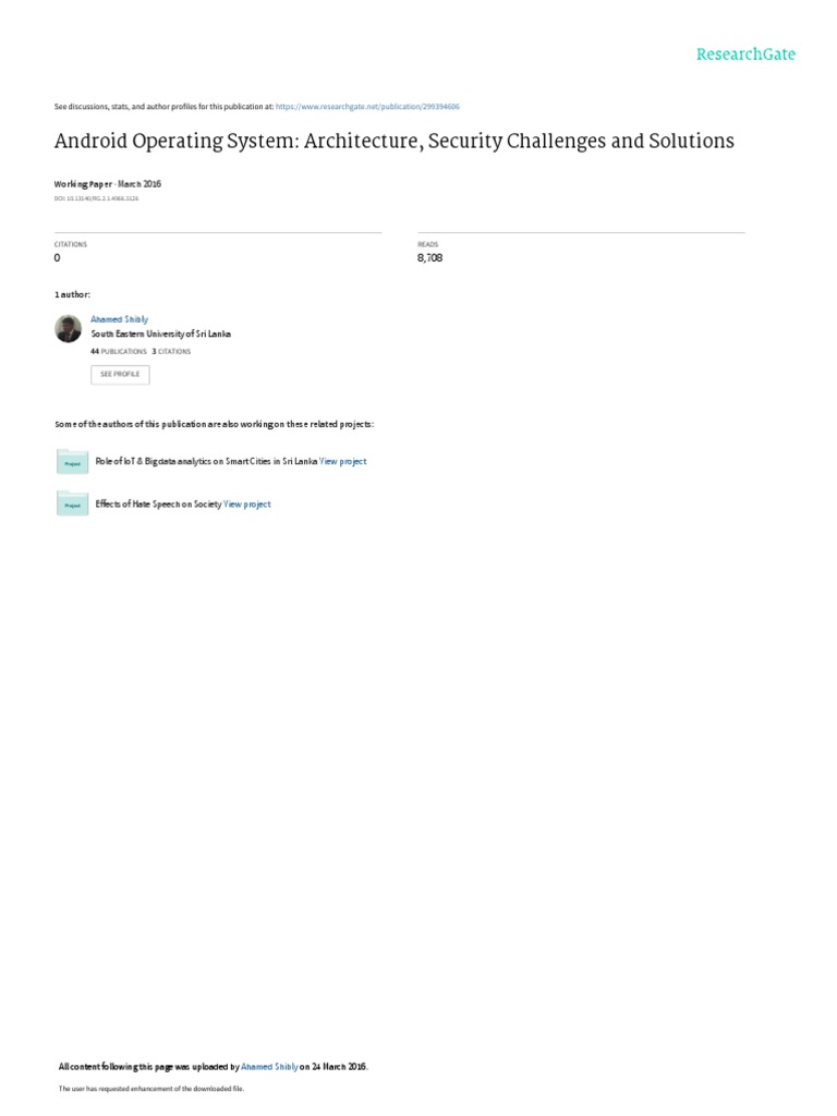 Android Operating System Example | Download Free PDF | Android ...