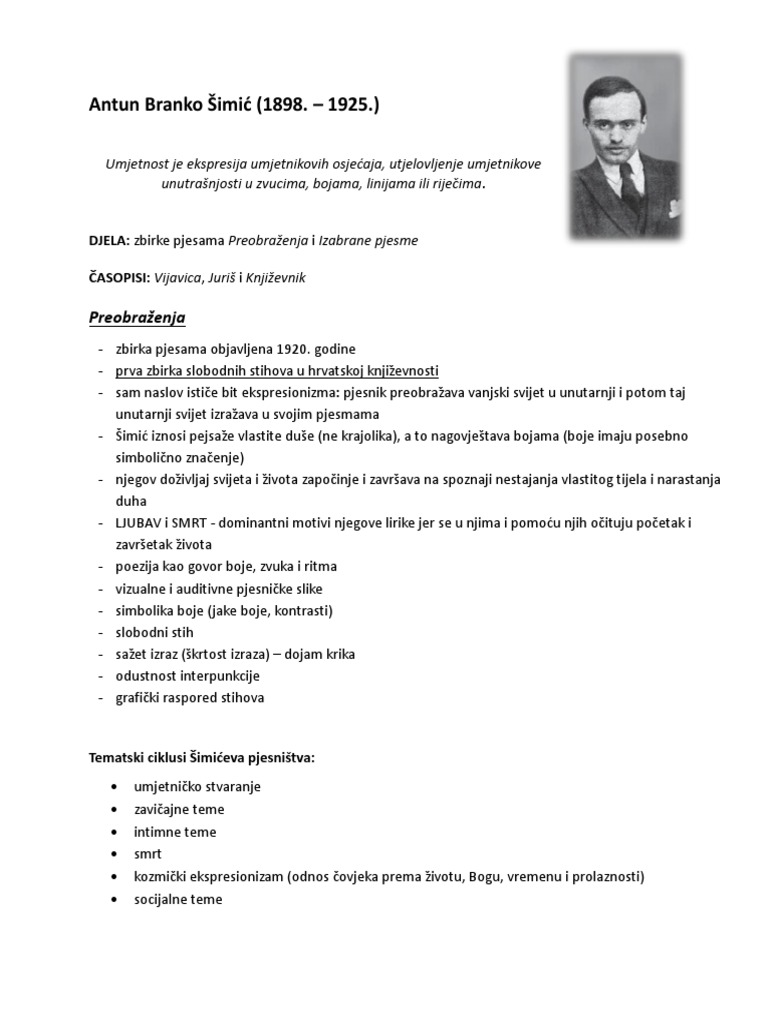 Antun Branko Šimić | PDF