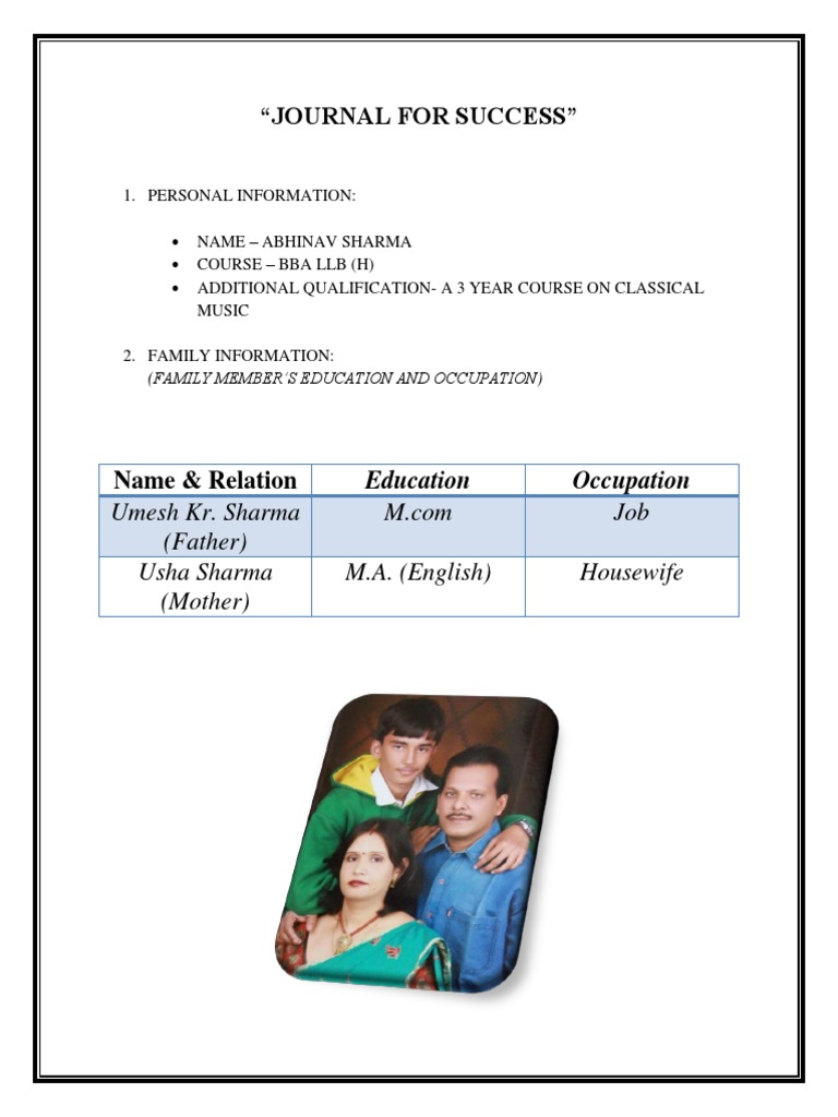 Journal for Success - Personal Development & Career Goals | PDF ...