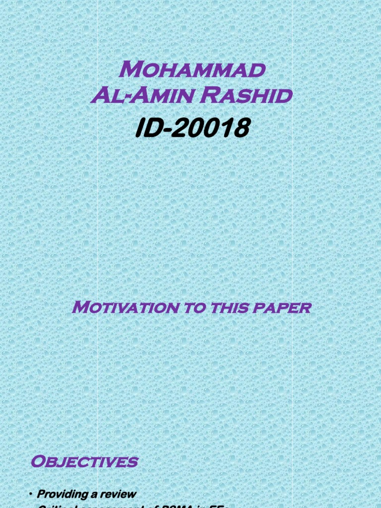 Mohammad Al-Amin Rashid | PDF | Decentralization | Market (Economics)