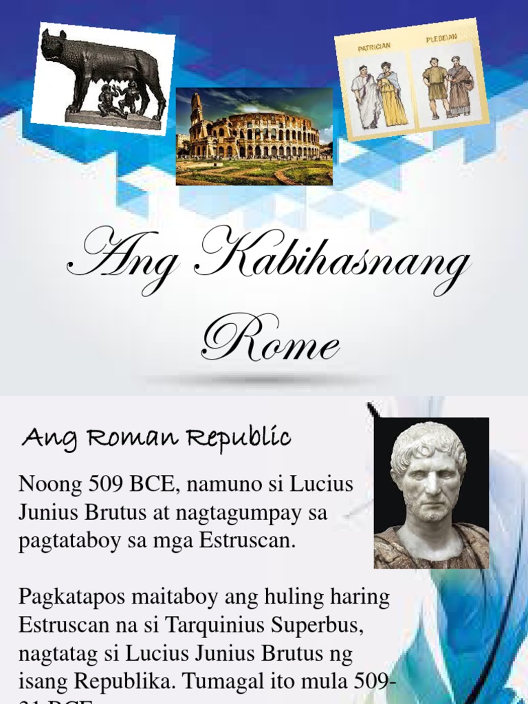 Ang Kabihasnang Rome | PDF
