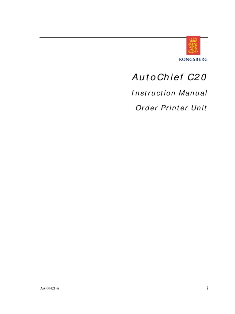 ACC20 OPU Instruction Manual PDF | PDF | Printer (Computing) | Computer ...