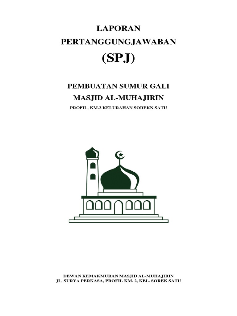 SPJ Sumur Gali Masjid | PDF