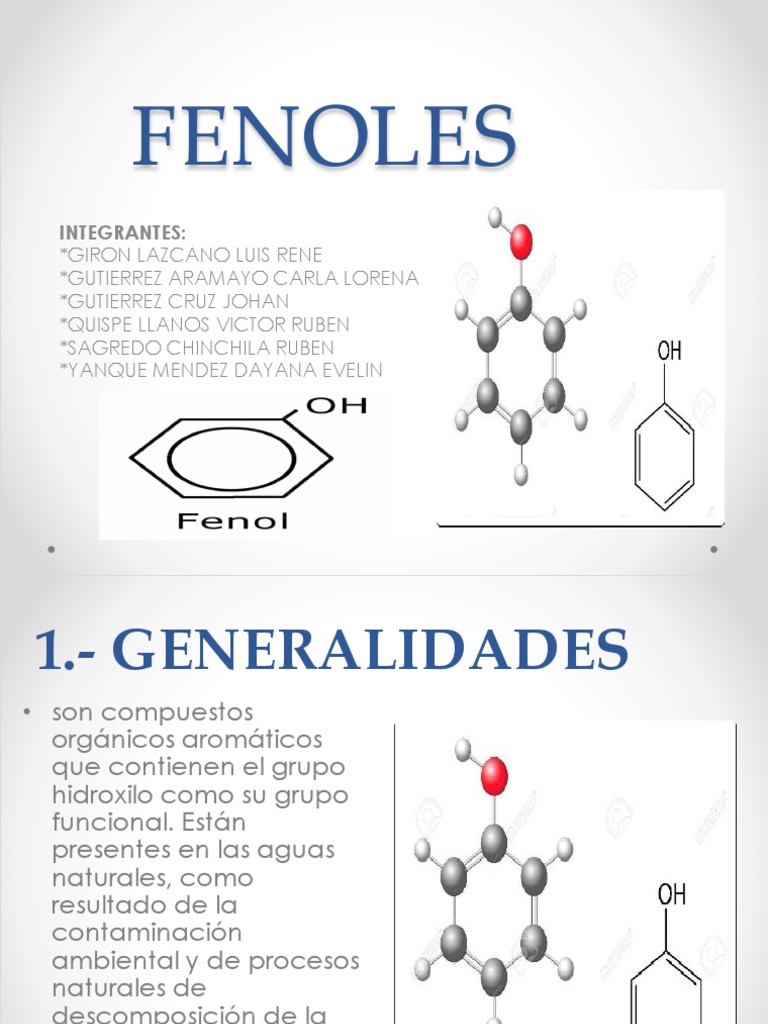 FENOLES | PDF | Benceno | El plastico