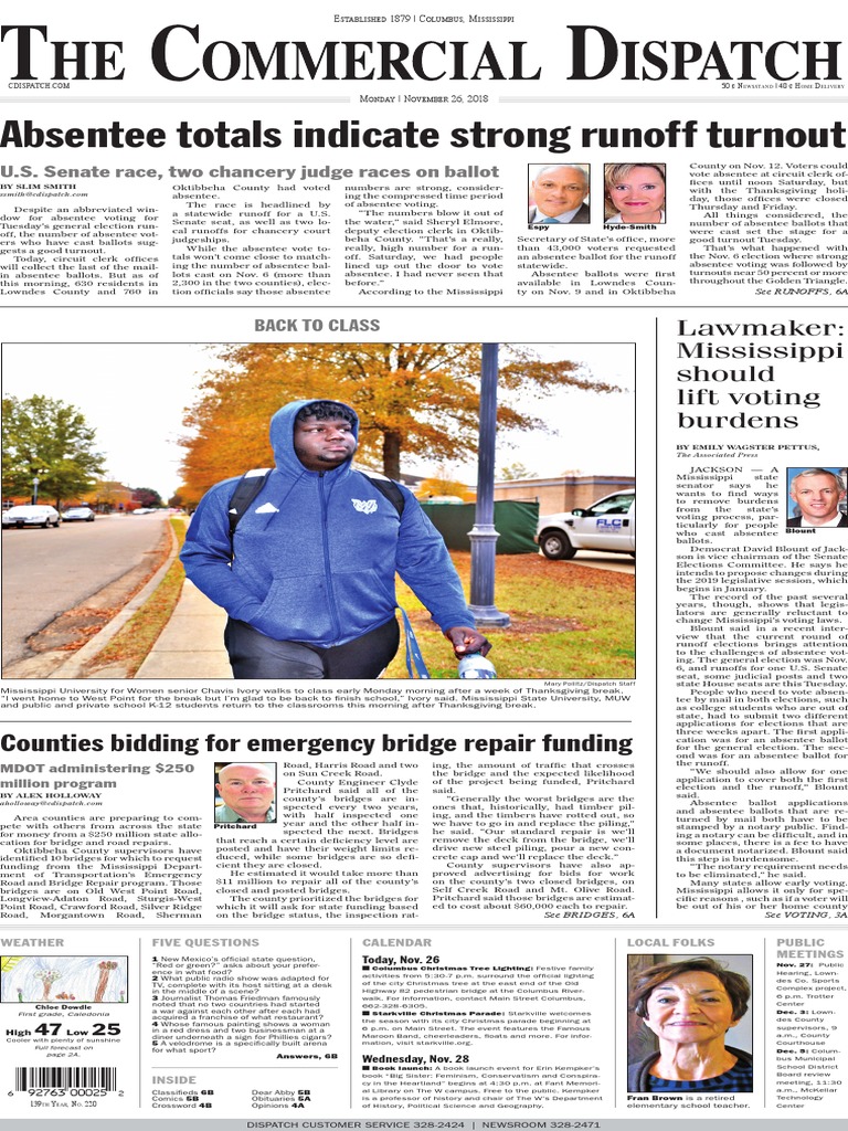 The Commercial Dispatch Eedition 11-26-18 | PDF | Mars | United States ...