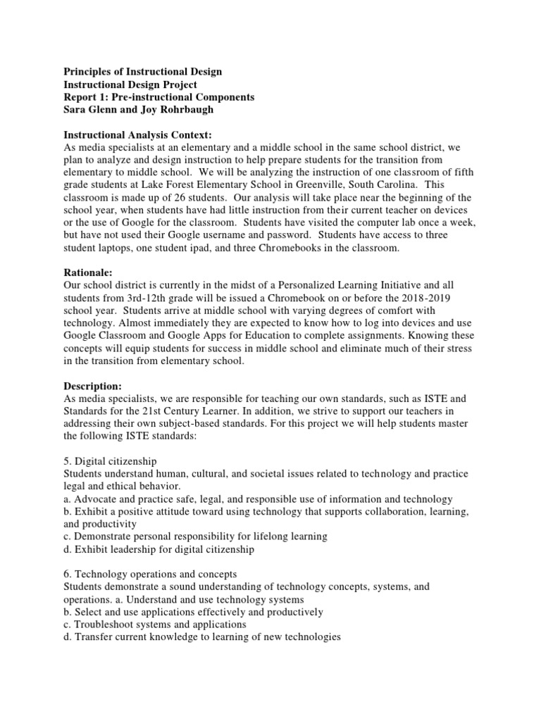 Google Classroom Instruction Design | PDF | Educational Assessment ...