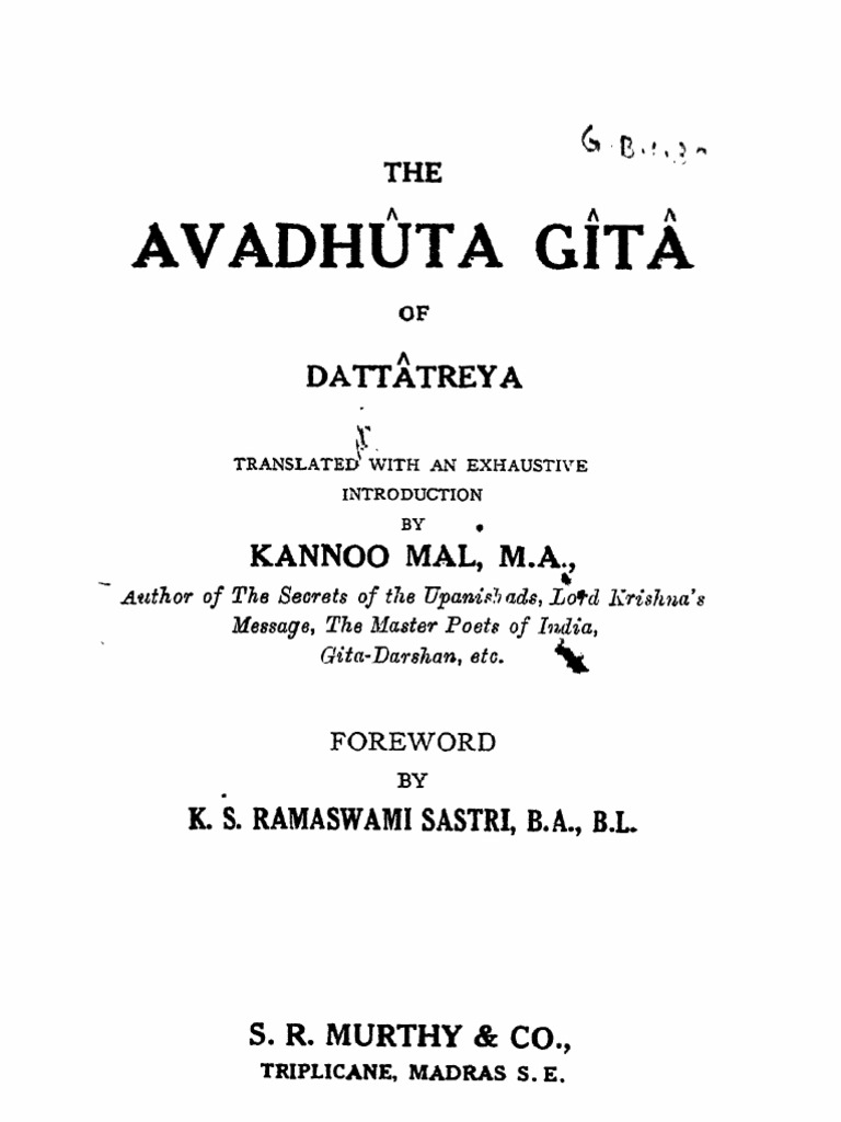 Avadhuta Gita English | PDF | Ātman (Hinduism) | Bhagavad Gita