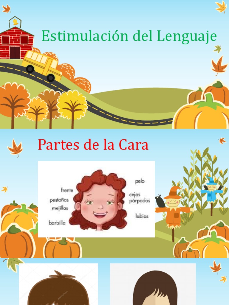 Estimulación del Lenguaje: Partes de la Cara | PDF