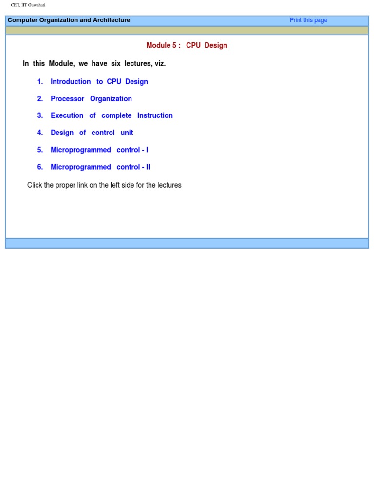 Control Unit Design Pdf Central Processing Unit Computer Data Storage