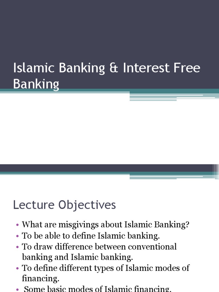 Interest Free Banking | PDF | Islamic Banking And Finance | Interest