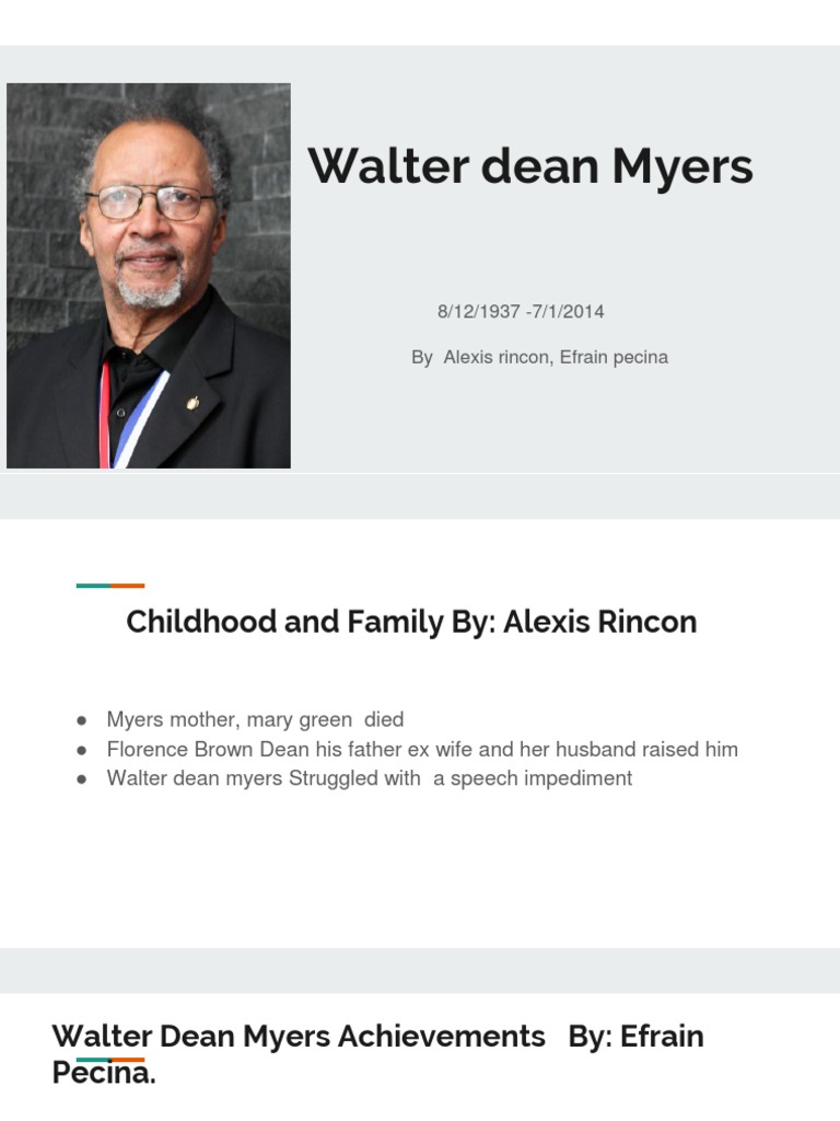 Walter Dean Myers | PDF