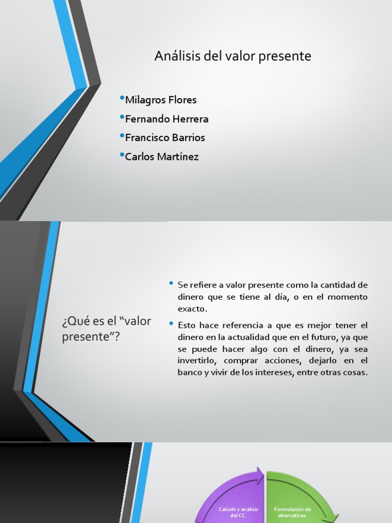 Análisis Del Valor Presente | PDF | Economias | Business