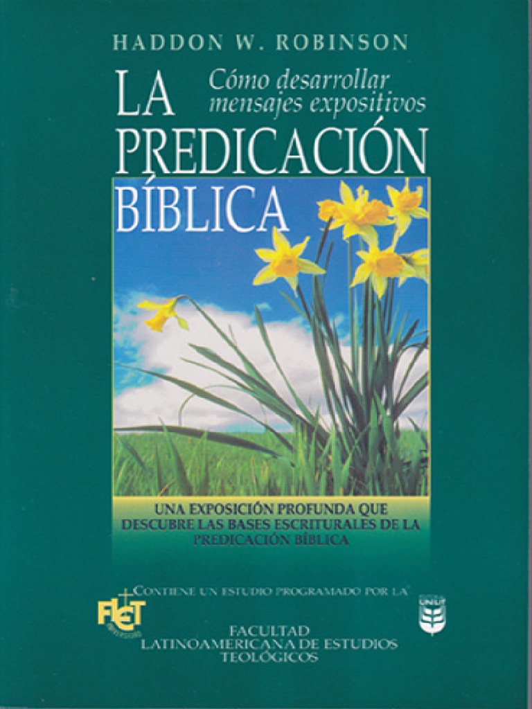 La Predicación Bíblica - Haddon W. Robinson | PDF | Biblia | Pablo el ...