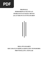 Proposal JL Rabat Beton | PDF