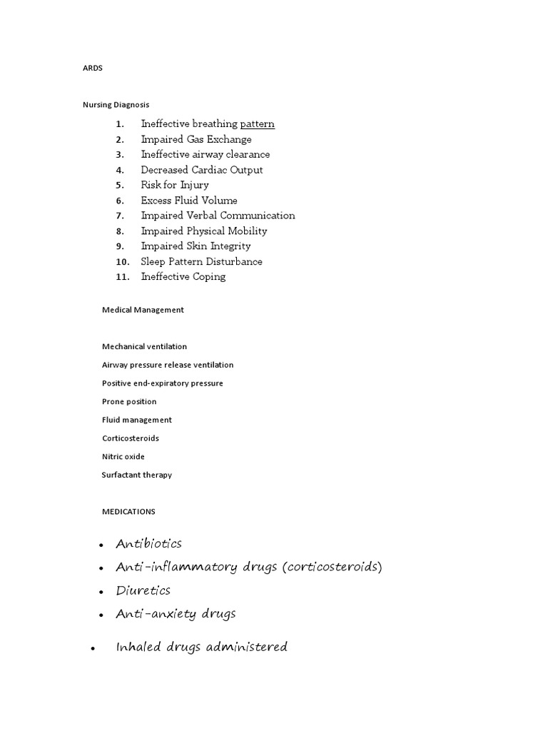 Antibiotics Anti-Inflammatory Drugs (Corticosteroids) Diuretics Anti ...