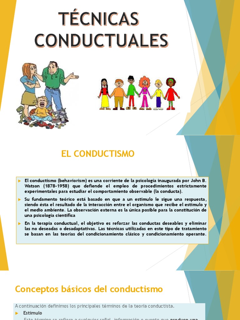 Técnicas Conductuales | PDF | Reforzamiento | Terapia conductual