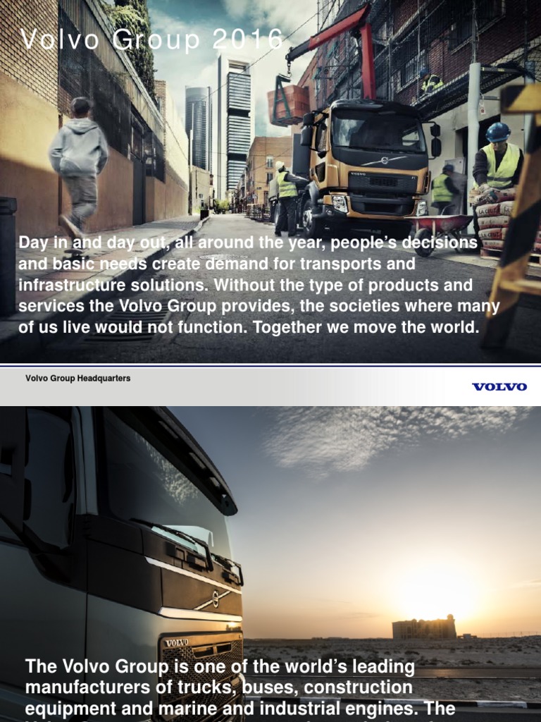 Volvo Group Presentation 2016 | PDF | Bus | Truck