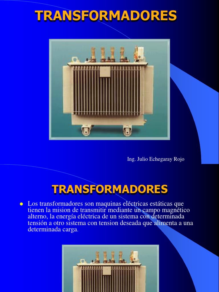 Tema 5 Transformadores, Definicion ,,tipos | PDF | Red eléctrica ...