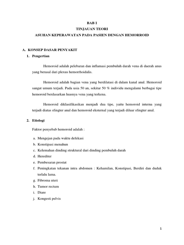 Bab 1 LP HEMOROID | PDF