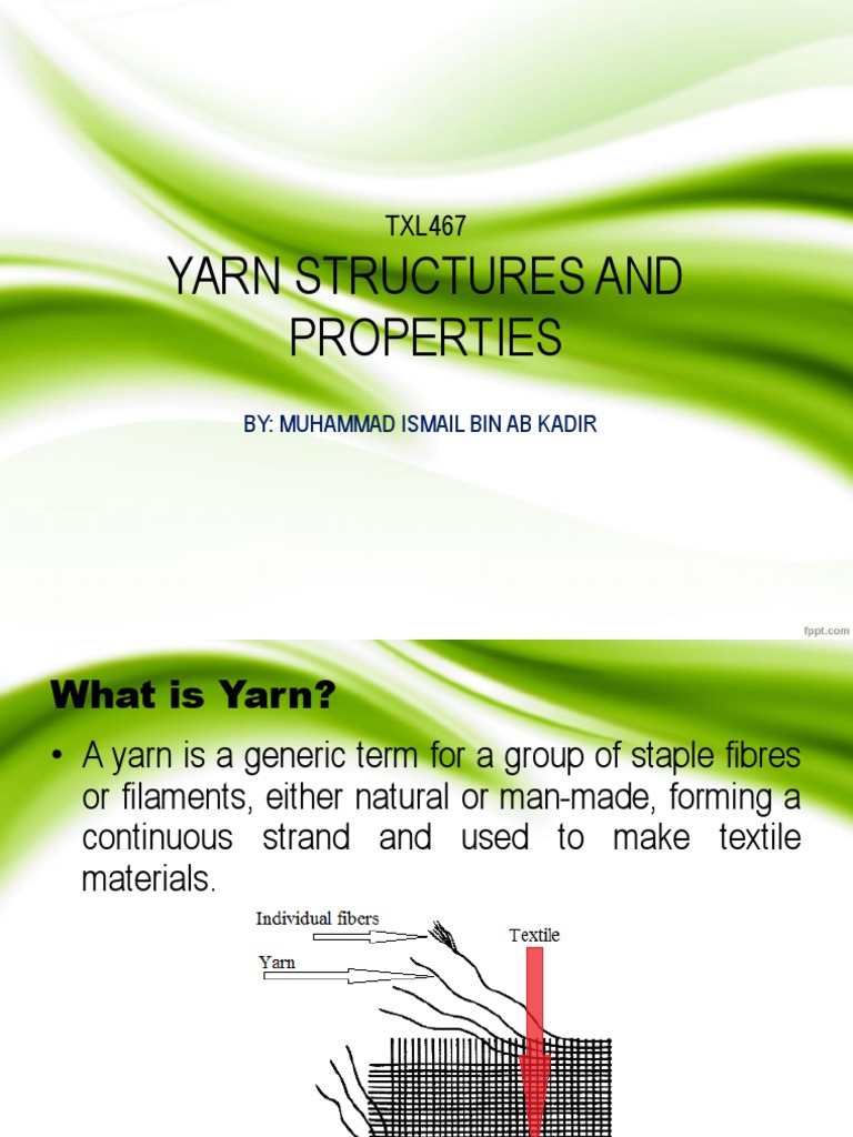 Classification of Yarns-01 | PDF