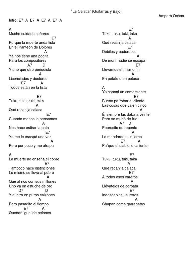 La Calaca Guitarras y Bajo | Ocio